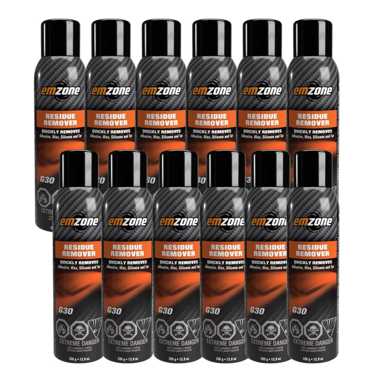 Emzone Residue Remover - 390g- 12 Pack